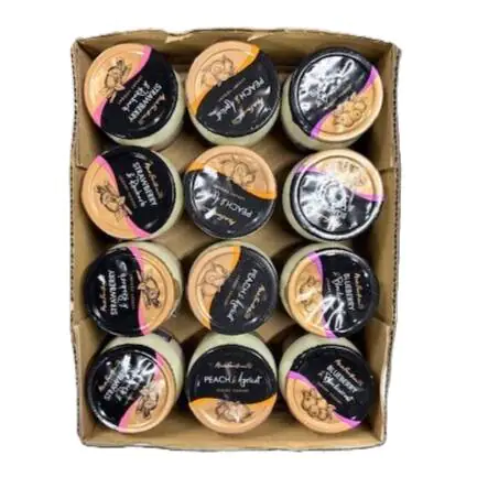 FRUIT YOGHURTS IN GLASS JARS 12 X 140g | Collins Fresh