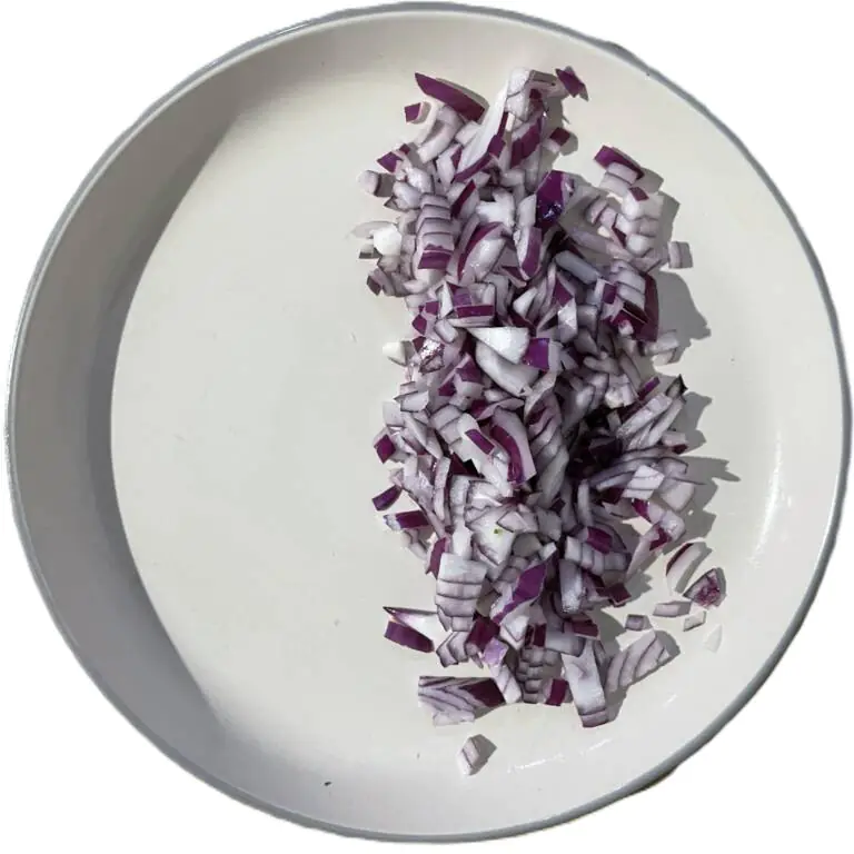 ONION RED DICED PREP 1KG 10mm | Collins Fresh